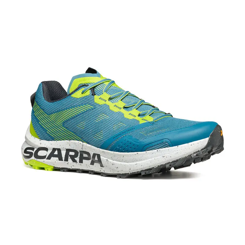 SCARPA Spin Planet Ocean Blue Lime patike za trčanje