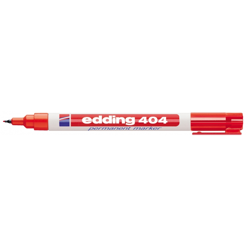 Marker permanent E-404 0,75mm Edding crvena