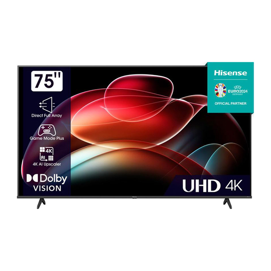 Televizor Hisense 75A6K, 75'' (189 cm), 3840 x 2160 Ultra HD 4K, Smart Vidaa U 6.0