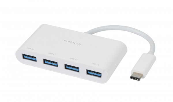 Vivanco HUB USB 4 port Type C - Superspeed