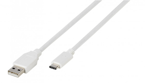 Vivanco Kabl USB A/C 1.2m W