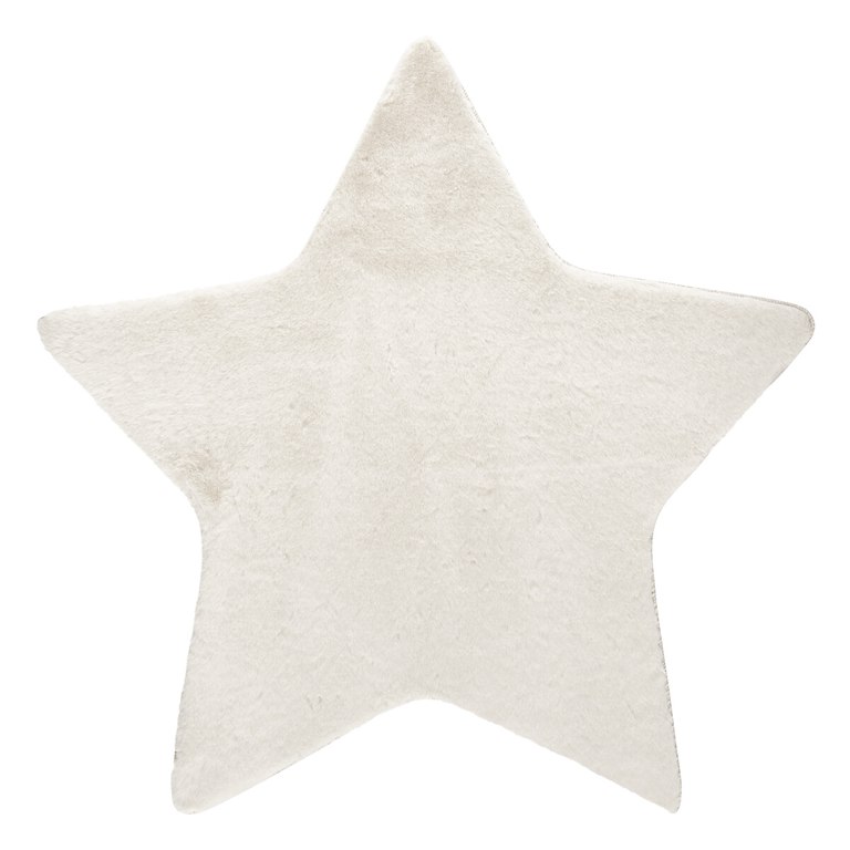 Tepih zvezda bela d100cm