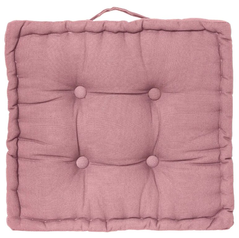 Podni jastuk l. 40 x p. 8 x h. 40 cm pamuk roze
