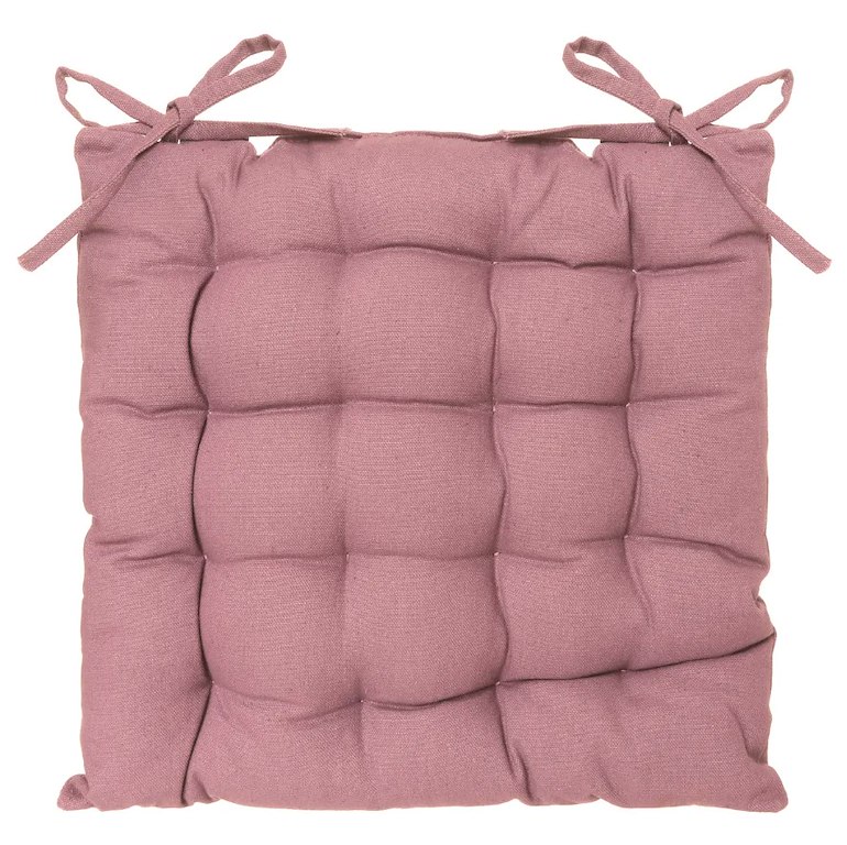 Jastuk za stolicu l. 38 x p. 38 x h. 4,5 cm pamuk roze