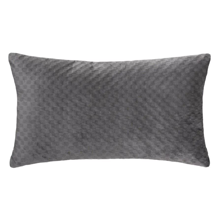 Dekorativni jastuk vel dolce 38×58 cm poliester siva