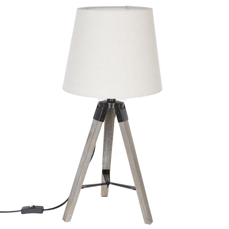 Lampa 26x58cm poliester/abs/metal slonova kost