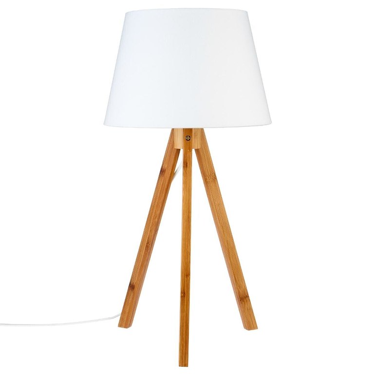 Stona lampa “bahi” h.55,5 cm bela