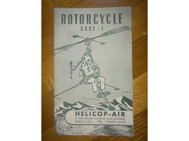 ROTORCYCLE XROE - 1 - ULTRALAKI HELIKOPTER