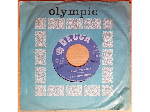 SP ROLLING STONES - It`s All Over Now (`64) Italy RETKO