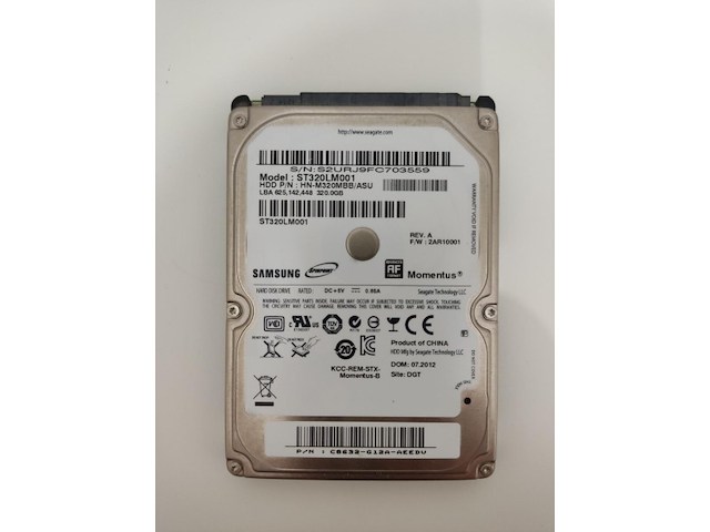 Laptop hard disk HDD 2.5 320GB Samsung