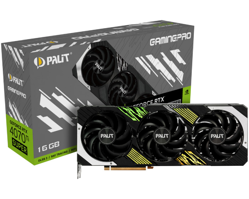 PALIT - RTX4070Ti Super GamingPro 16GB GDDR6X 256bit 3-DP HDMI (NED47TS019T2-1043A) grafička karta