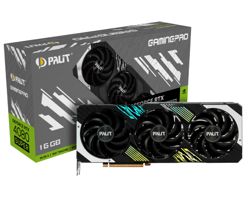 PALIT - RTX4080 Super GamingPro 16GB GDDR6X 256bit 3-DP HDMI (NED408S019T2-1032A) grafička karta