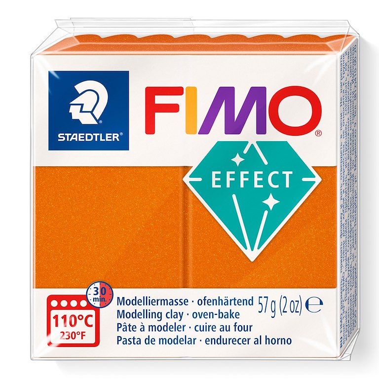 FIMO EFFECT Metalik narandzasta