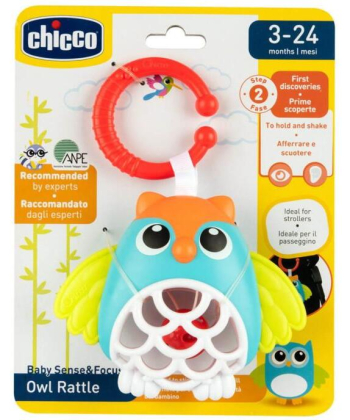 Chicco senzorna zvečka-glodalica za bebe Sova - A081533