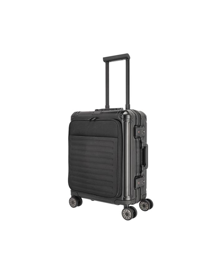 KOFER NEXT 4W S W/FRONTPOCKET BLACK TROLLEY Travelite