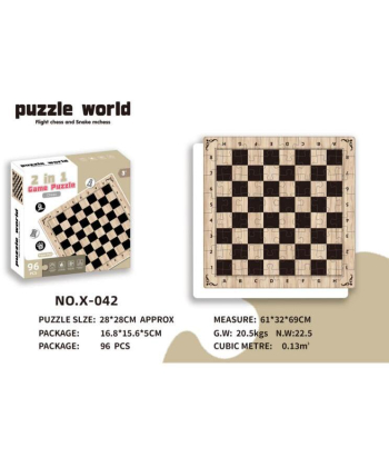 HK Mini igračka puzzle i šahovska tabla 2u1 - A076584