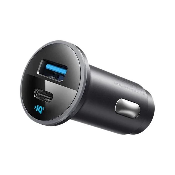 Anker autopunjač 52,5W Usb A+Type C crna