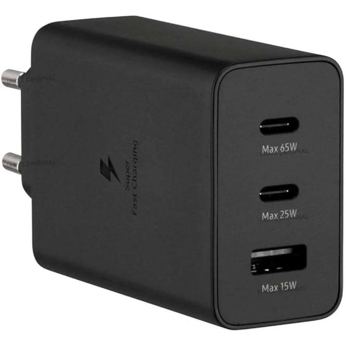 Samsung brzi punjač 65w 1XUsb A+ 2XType C (T6530) crna