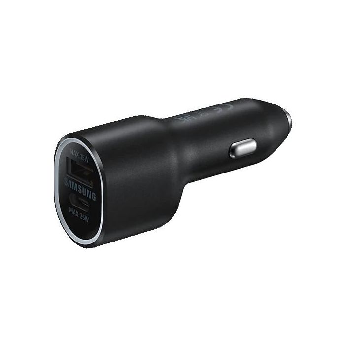 Samsung auto punjač Type C 25W & Usb A 15W crna