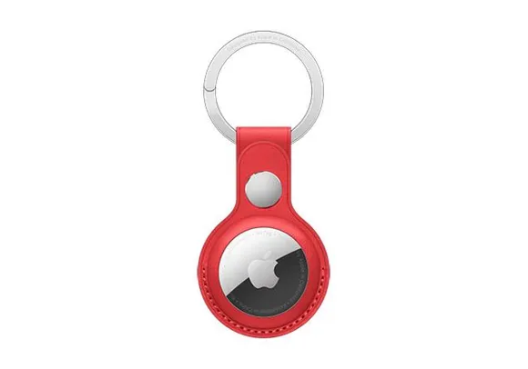 Apple AirTag Leather Key Ring - (PRODUCT)RED