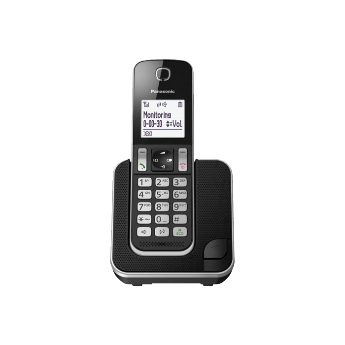 PANASONIC DECT KX-TGD310FXB Bežični telefon, Crna