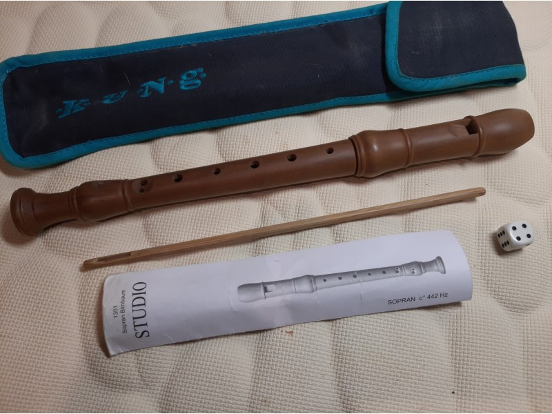 KUNG-KUENG SWISS MADE SOPRAN C 442HZ BAROK FLAUTA