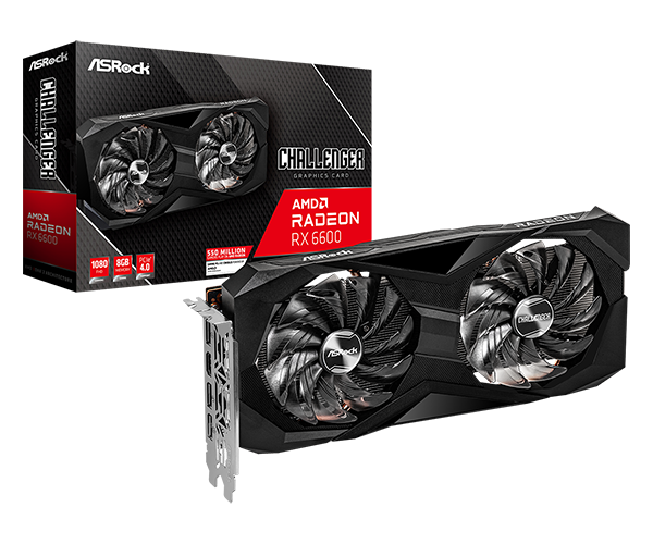 ASROCK AMD Radeon RX 6600 8GB 128bit RX 6600 Challenger D 8G grafička karta