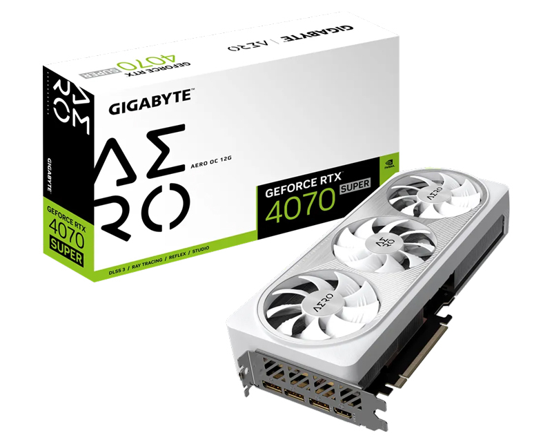 GIGABYTE nVidia GeForce RTX 4070 SUPER 12GB 192bit GV-N407SAERO OC-12GD grafička karta