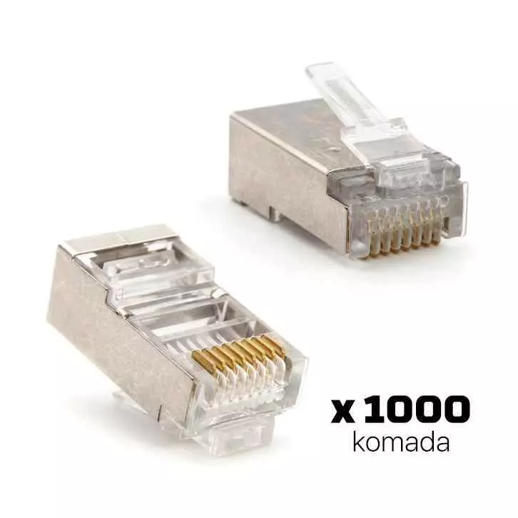 Konektor RJ45 metalni CAT5 JWD-AD79 1000 kom