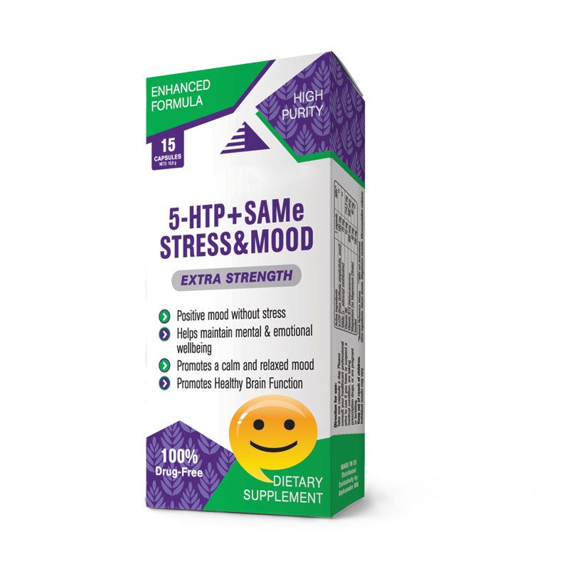 5-HTP + SAMe Stress & Mood, 15 kapsula