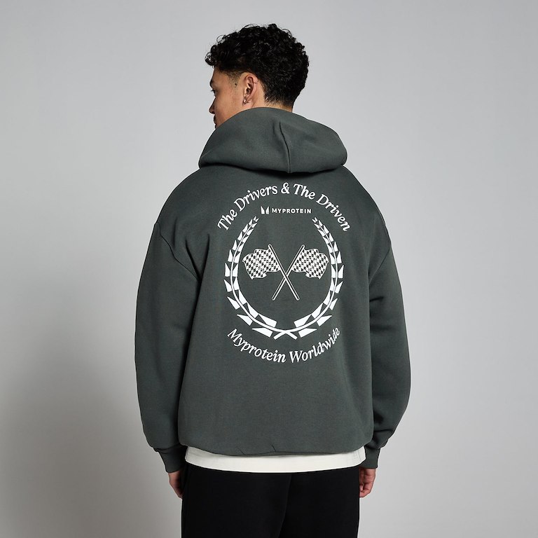 MP World Wide Graphic Hoodie - Washed Black