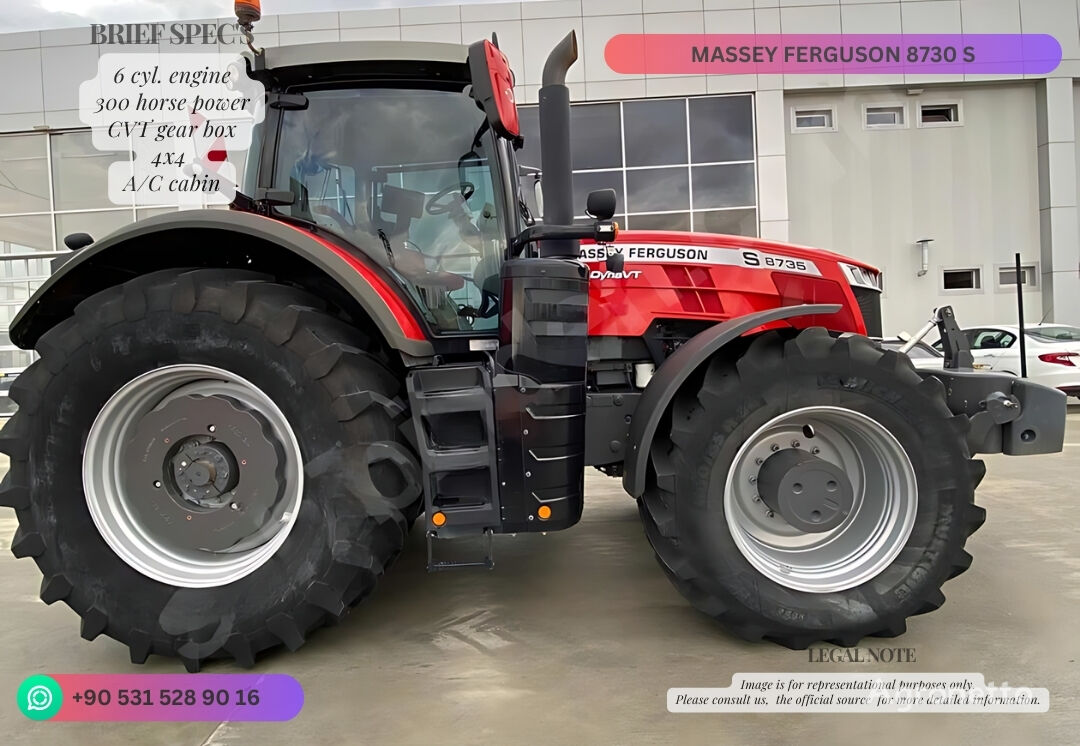 Massey Ferguson 8730 S traktor točkaš