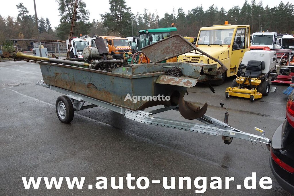 Mulag Conver Mähboot mit L-Mäher - Trailer - Farymann Diesel Motor 22P rasipač stajnjaka