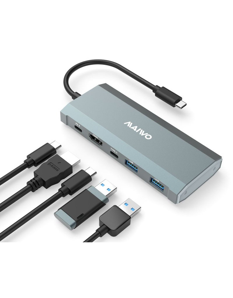 MAIWO USB 3.2 Gen2 x 1 Tip-C 6 u 1 SATA &PCIe NvMe M.2 Kućište sa HDMI/PD/USB , KH1001