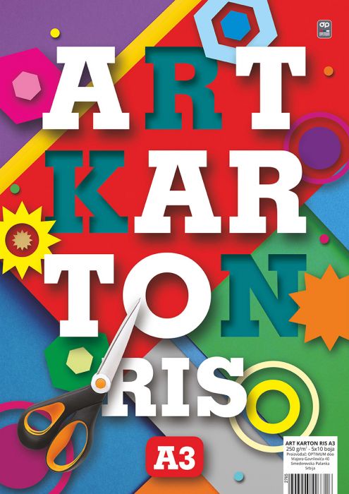 ART KARTON RIS A3 1/50 OPTIMUM 250gr