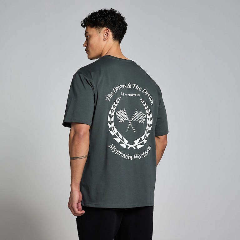 MP World Wide Graphic T-Shirt - Washed Black