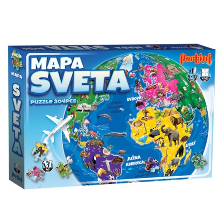 Puzzle Mapa sveta ( 0020183 )