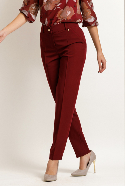 Pantalone Tamara bordo