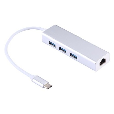 Type C HUB 4u1 RJ45 Gigabit LAN + 3*USB 3.0 ( 11-475 )