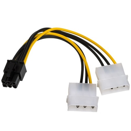 Adapter za napjanje VGA 6PIN M. na 2 x Molex ( 11-479 )