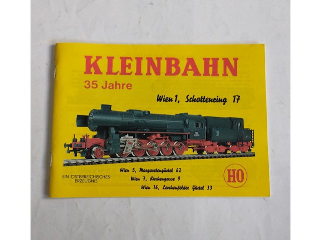 katalog vozova KLEINBAHN Austria 1980.