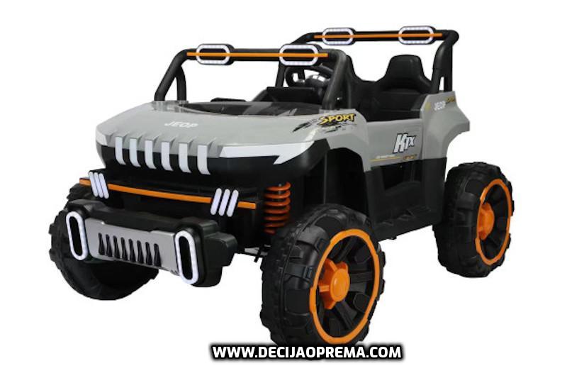 Auto JEEP Sport Style 4×4 Dvosed na akumulator Sivi