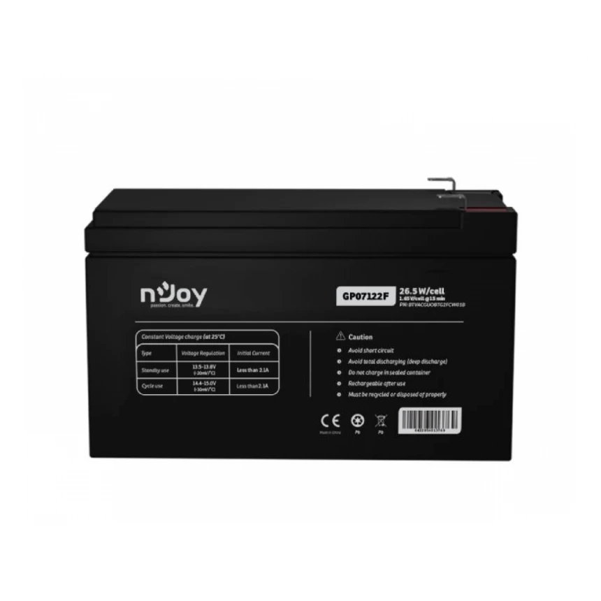 NJOY GP07122F baterija za UPS 12V 7Ah (BTVACGUOBTG2FCW01B)