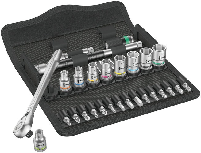 Wera 8100 SA 8 Zyklop Metalni set gedora, 1/4″, metrički, 28 komada, 05004018001