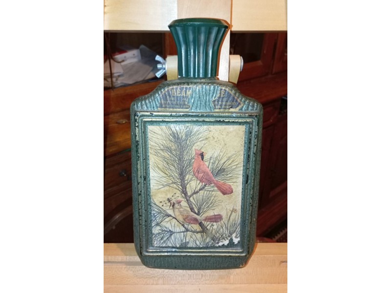 Vintage Beams Choice Cardinal Birds Decanter Bottle