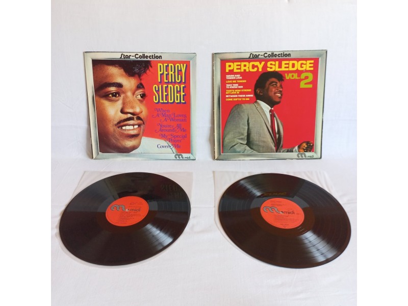 PERCY SLEDGE! NEMAČKO! KOMPLET DVA LP SOUL PEVAČA! 5/5!