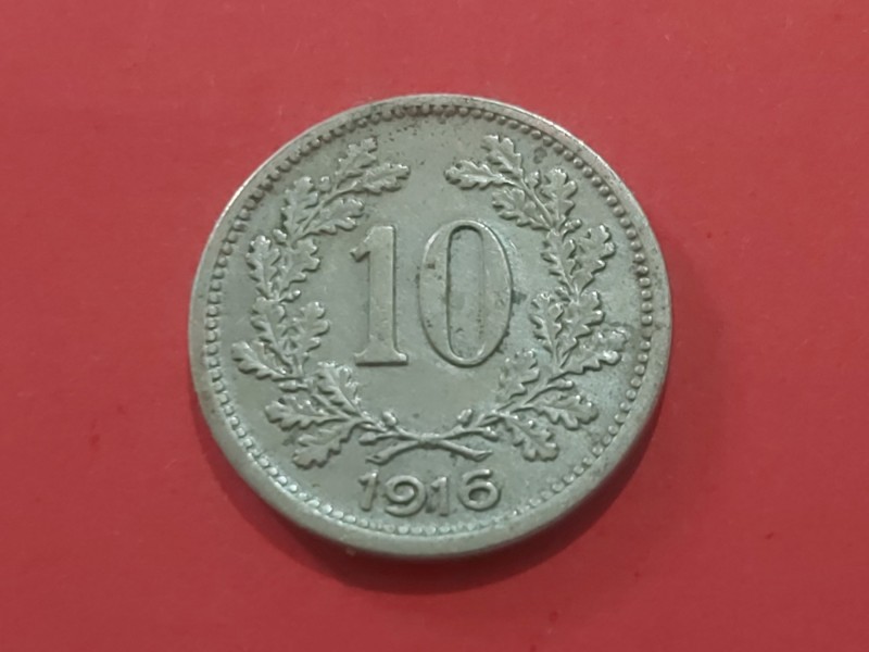 Austrija - 10 heller 1916 god