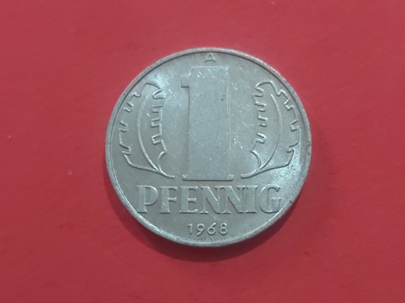 DDR - 1 pfennig 1968 god