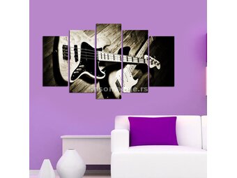 WALLXPERT Slika iz 5 delova GUITAR