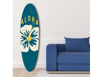 WALLXPERT Dekorativna slika u obliku SURF DASKE ALOHA